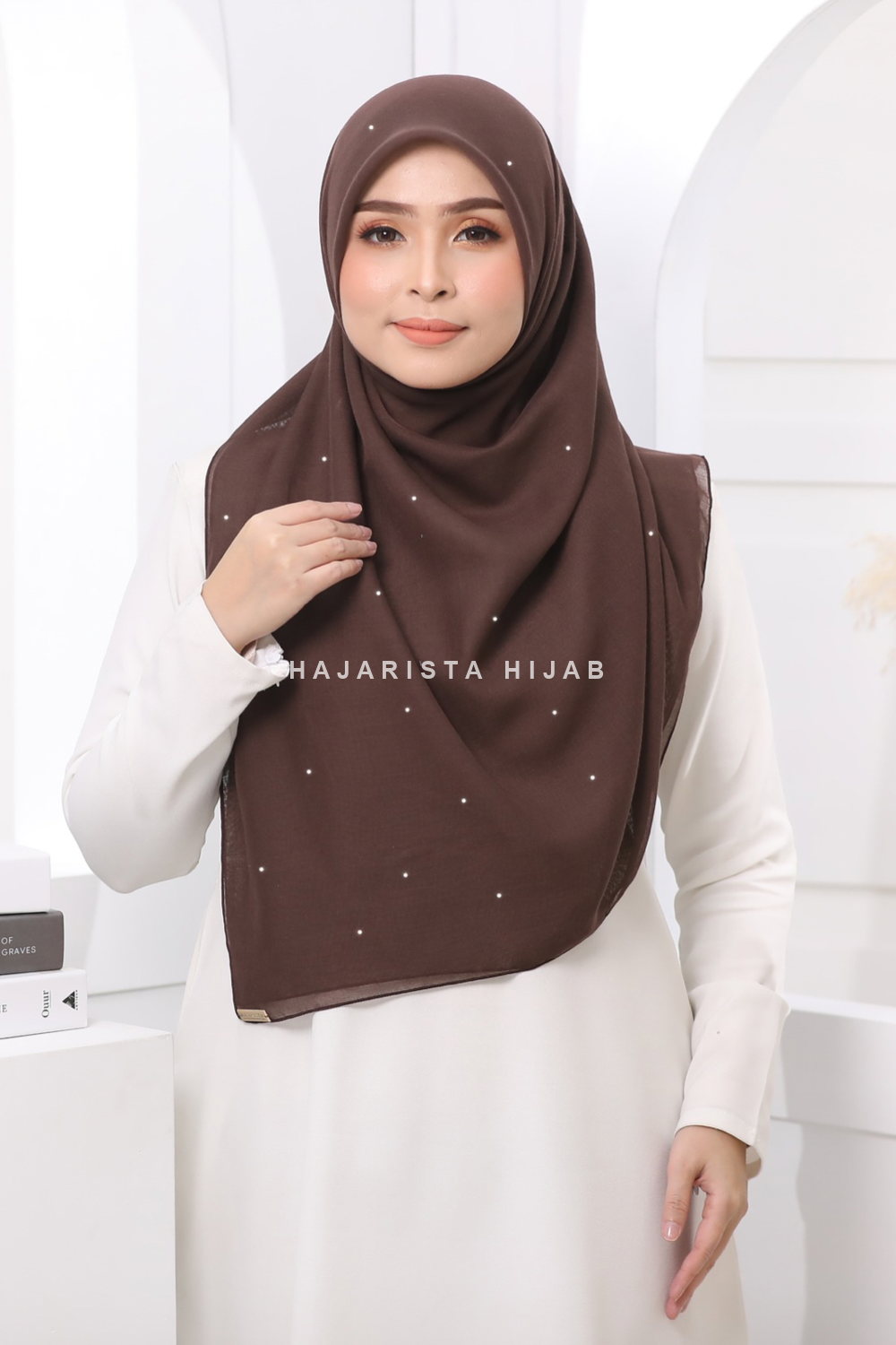 BAWAL COTTON VOILE BATU TABUR (B50) RICH BROWN